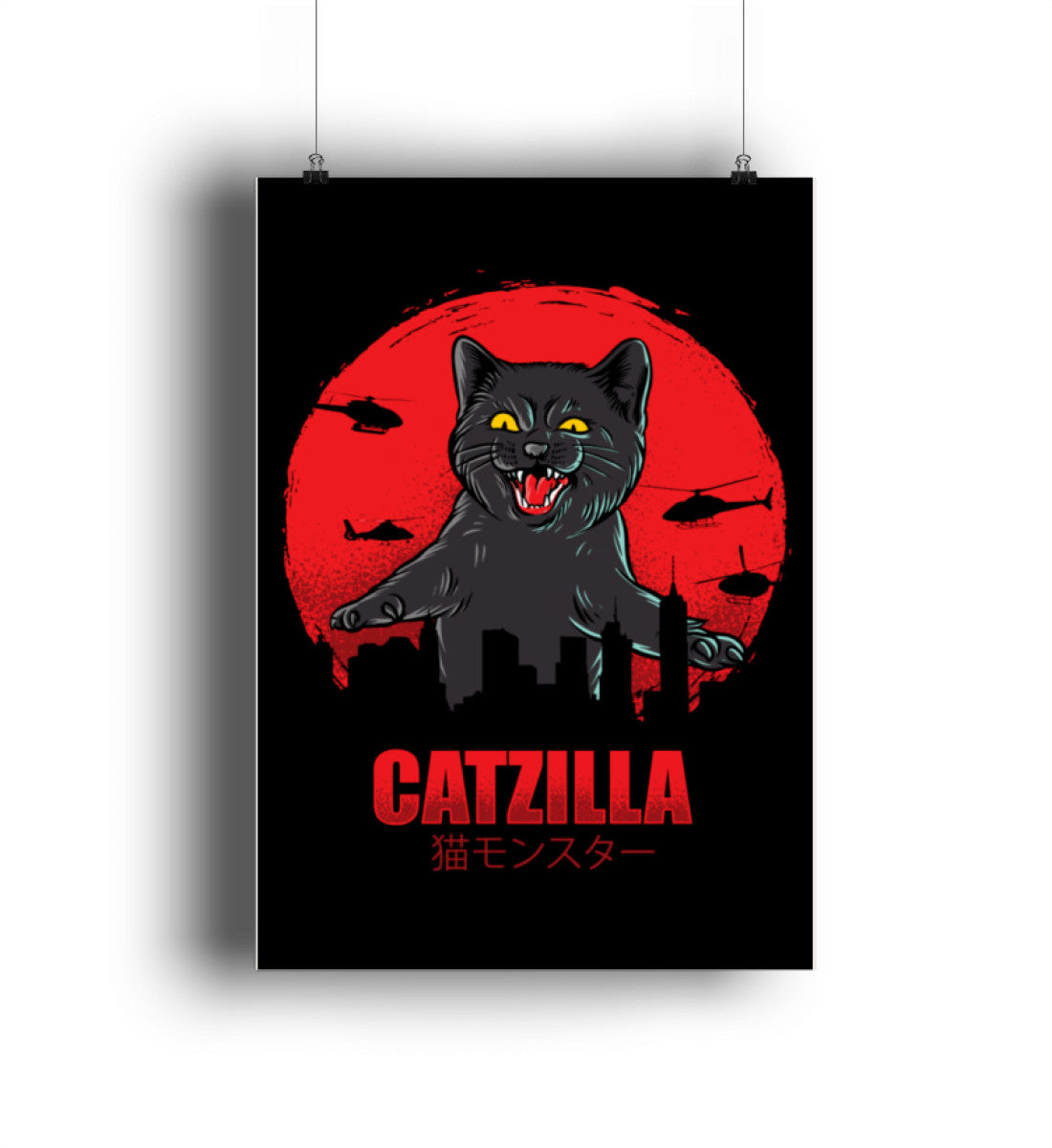 Catzilla | Poster Hochformat - www.schlitzohr.de – SCHLITZOHR